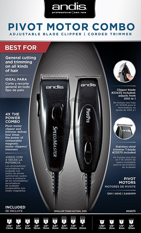 Andis Clippers Combo DIY Home Haircutting Kit For Husband Wife Pivot M ...