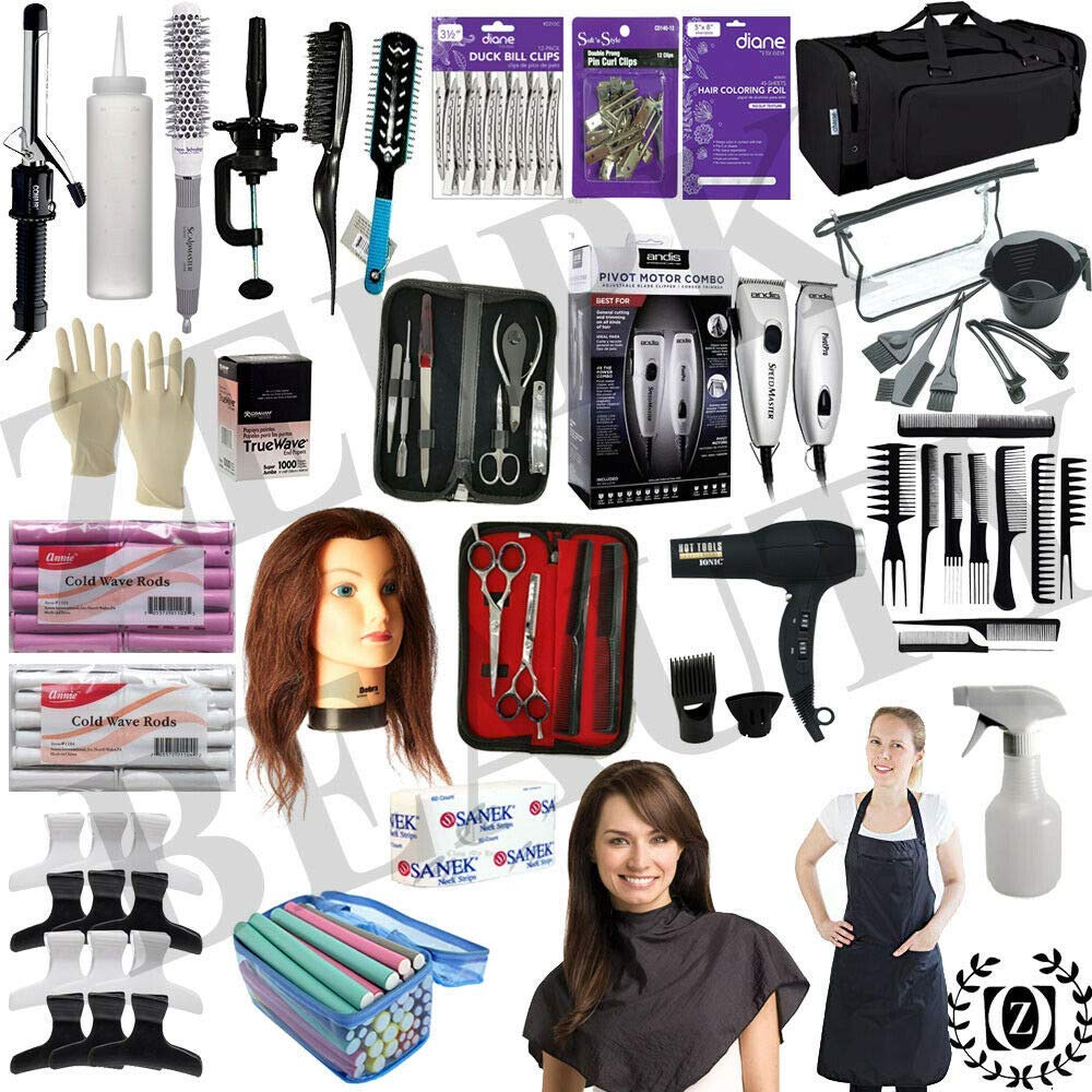 Hair School Kit Travel Bag Professional Beauty Barber Set Salon Andis ...