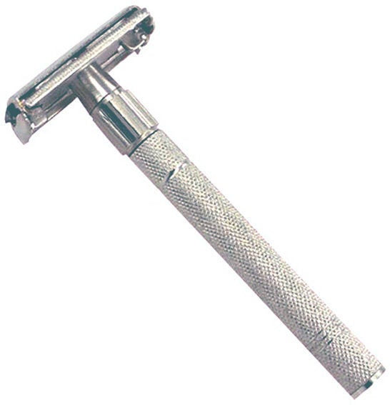 ZEVA 5 Pieces DE Safety Razor Shaving Gift Set / Kit in Box Silver ...